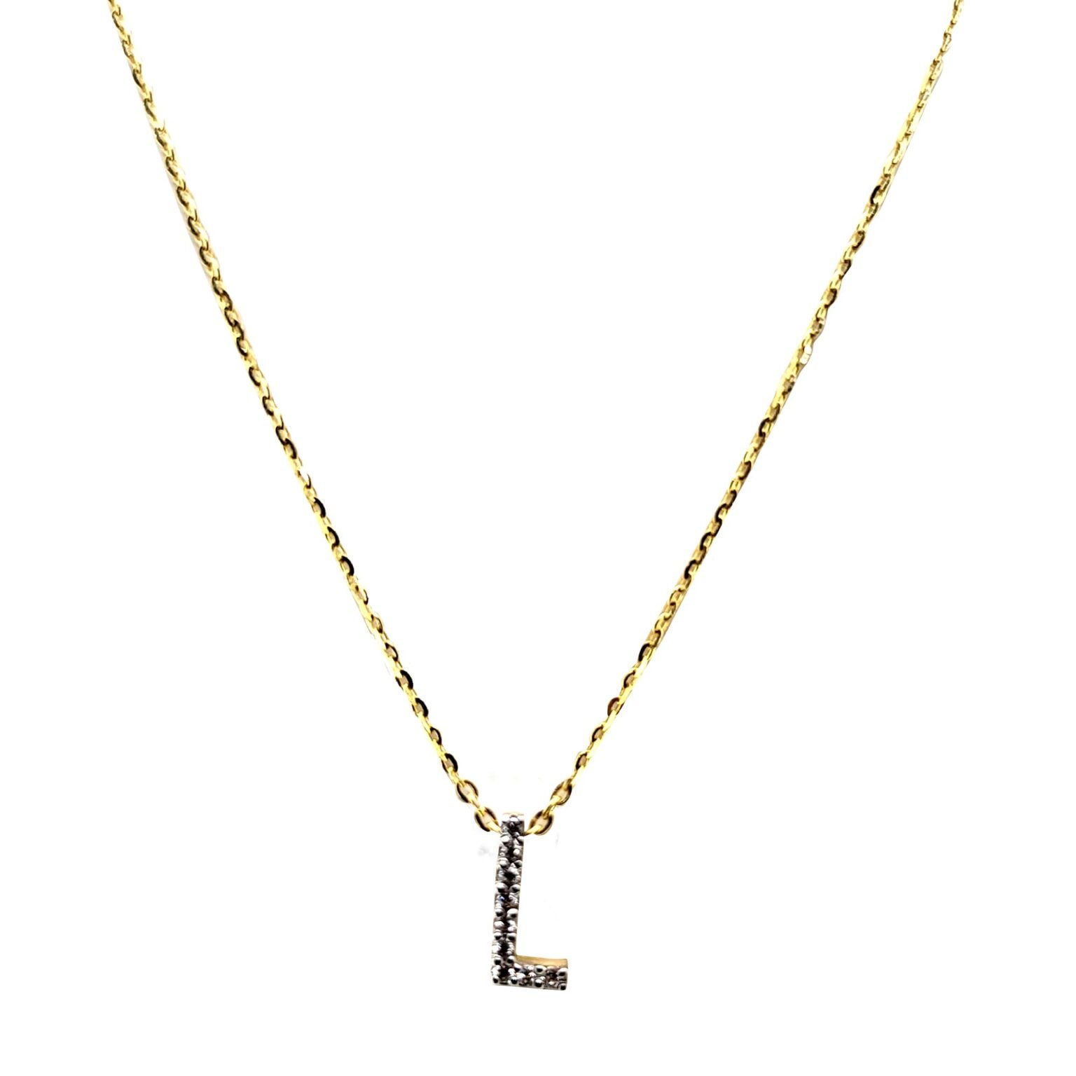 Buy Gold Chain with Initial 'L' Pendant in Wembley, UK